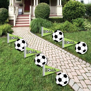 Goaaal - Soccer Lawn Decorations - Outdoor Baby Shower or Birthday ...