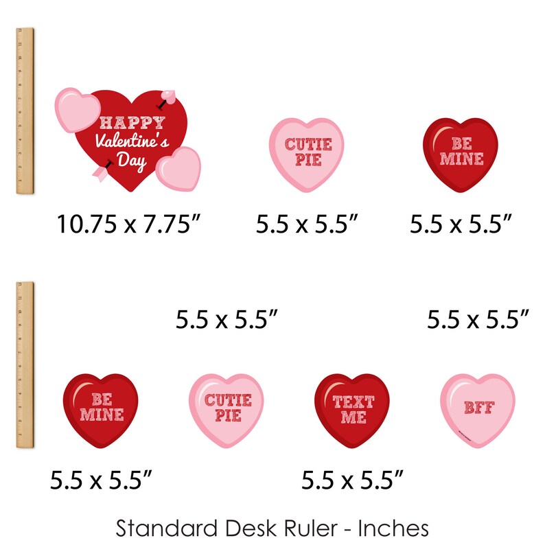 Conversation Hearts Valentines Day Party Centerpiece Sticks - Etsy