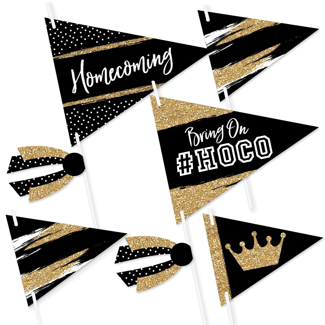 HOCO Dance - Triangle Homecoming Photo Props - Pennant Flag ...