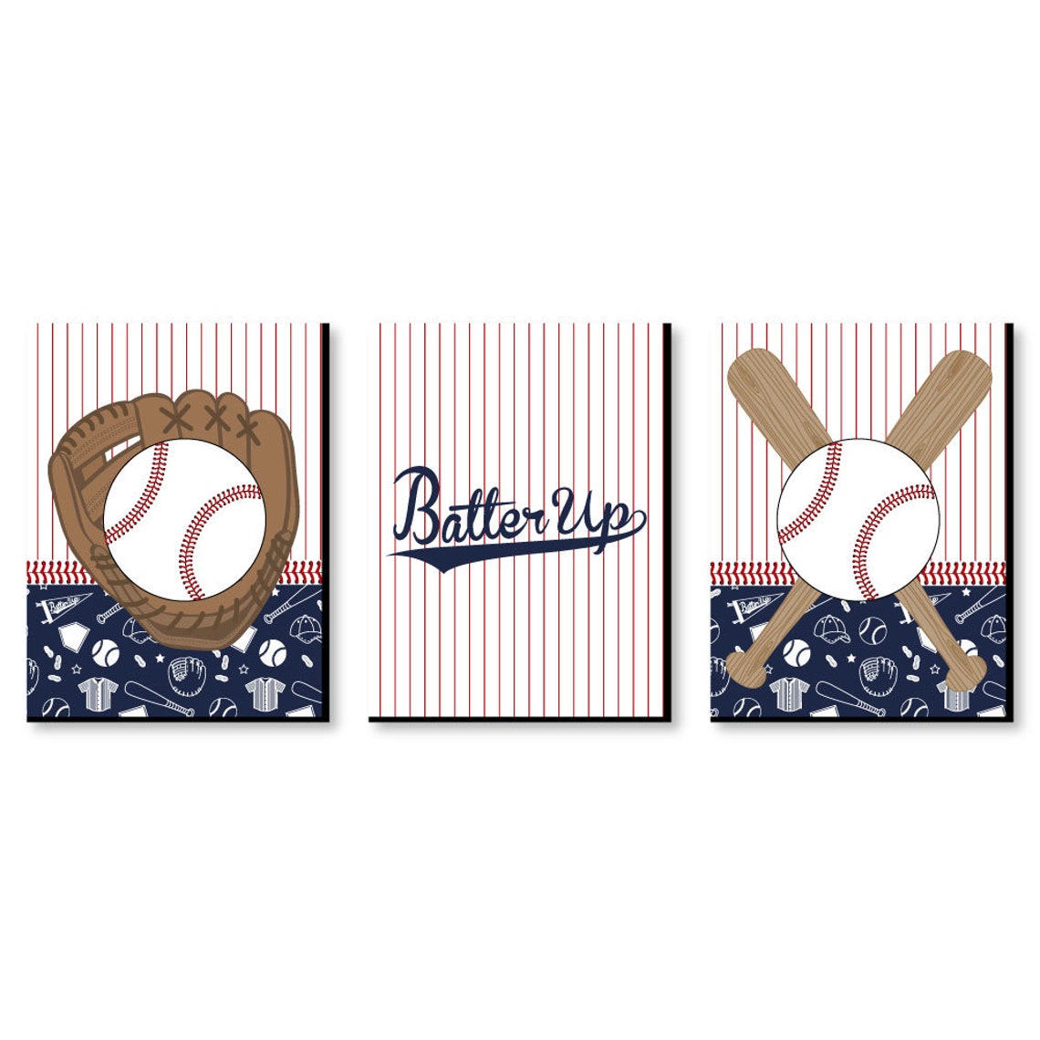 Batter up - Baseball - Sports Themed Nursery Wall Art, Kids Room Decor ...