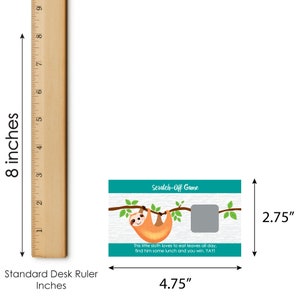 Let's Hang - Sloth - Scratch off Game - Sloth Baby Shower or Birthday ...