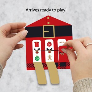 Jolly Santa Claus - Christmas Party Game Pickle Cards - Pull Tabs 3-in ...