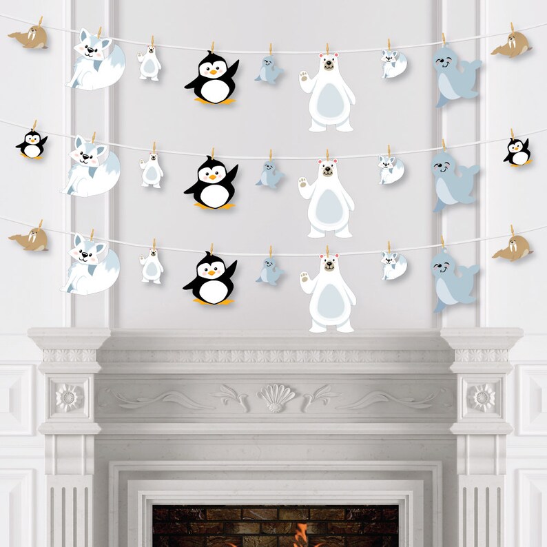 Arctic Polar Animals - Winter Baby Shower or Birthday Party DIY ...