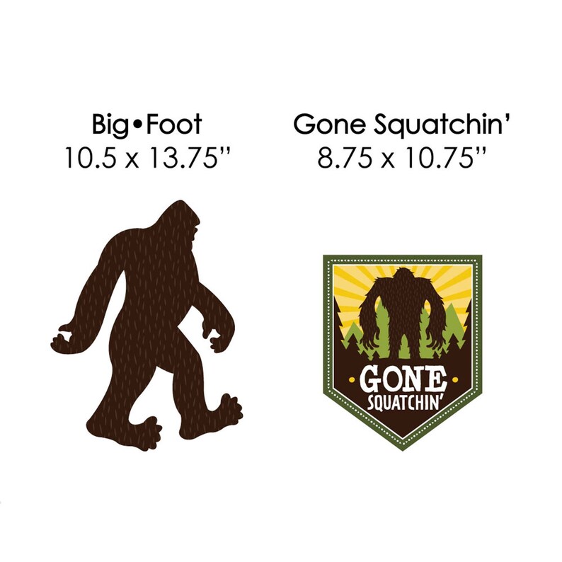 Sasquatch Crossing Lawn Decorations Outdoor Bigfoot Party - Etsy