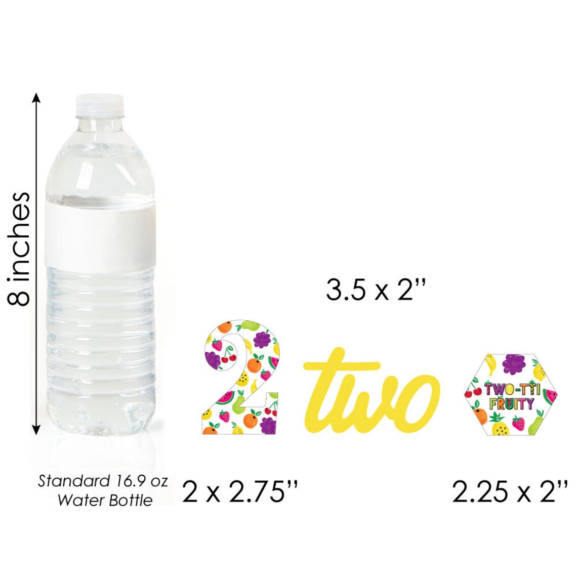 2nd Birthday Two-tti Fruity DIY Shaped Paper Cut Outs - Etsy