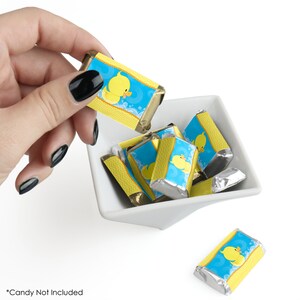 Ducky Duck Mini Candy Bar Wrappers - Baby Shower & Birthday Party ...