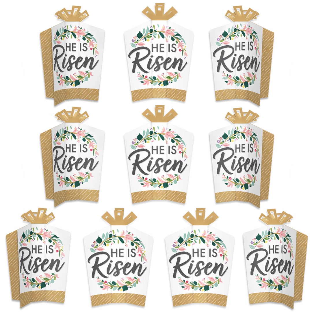 Religious Easter - Table Decorations - Christian Holiday Party Fold and ...