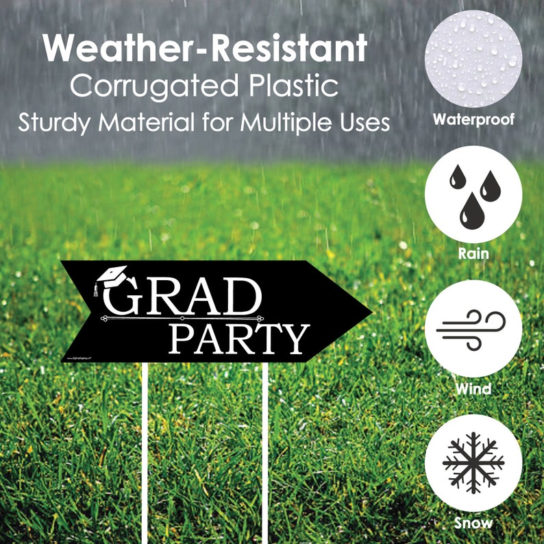 Graduation Cheers Arrow Graduation Party Direction Signs | Etsy