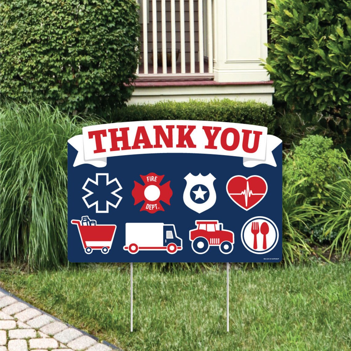 Thank You Front Line Workers Yard Sign Lawn Decorations - Etsy
