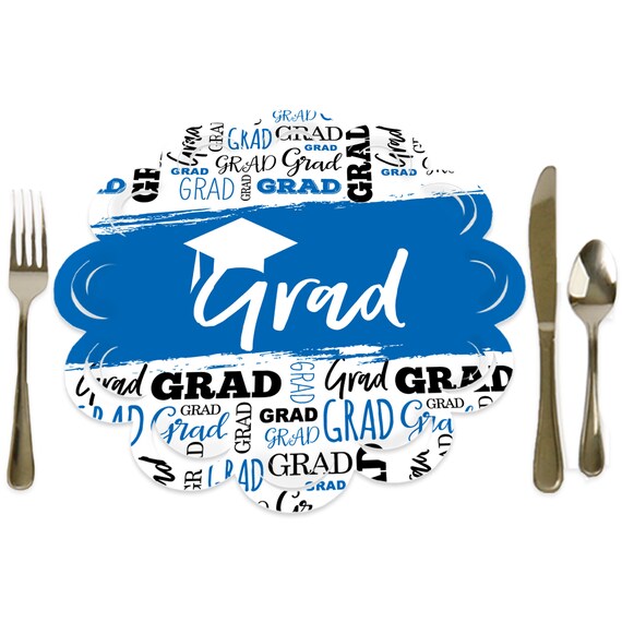 Blue Grad - Best is Yet to Come - Royal Blue Graduation Party Round ...