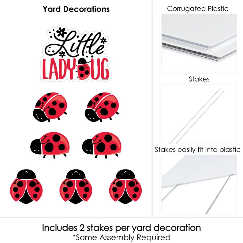 Happy Little Ladybug Yard Sign and Outdoor Lawn Decorations - Etsy