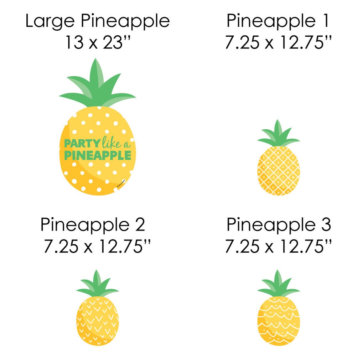 Tropical Pineapple Yard Sign and Outdoor Lawn Decorations | Etsy