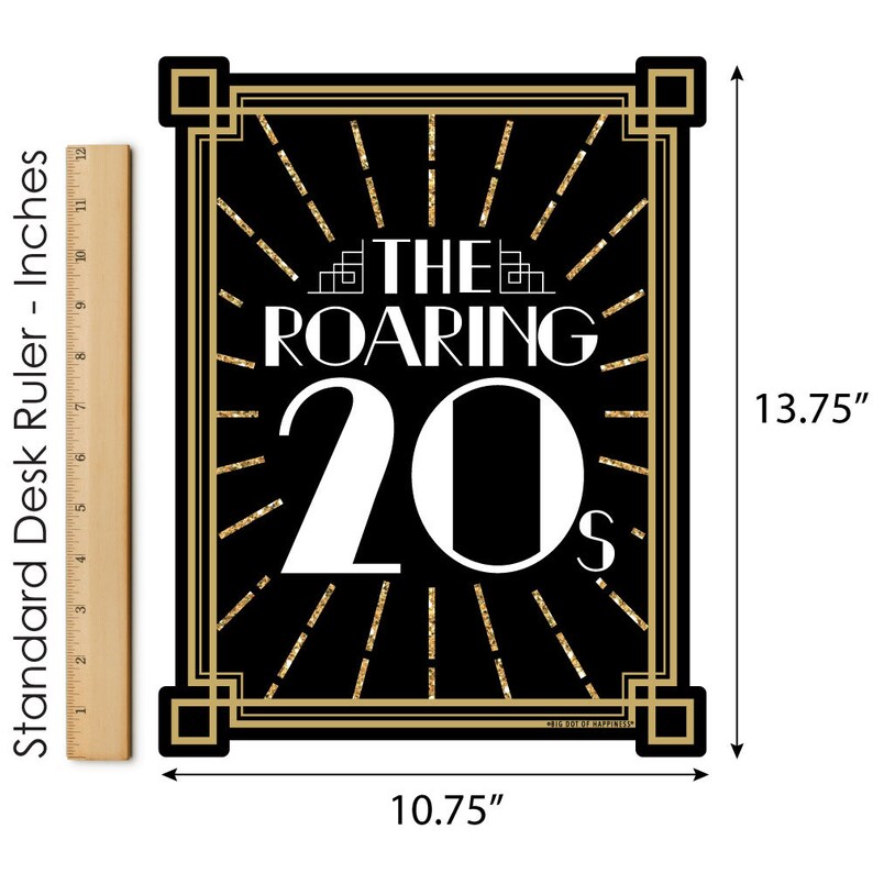 Roaring 20s Outdoor Lawn Sign 1920s Art Deco Jazz Party - Etsy