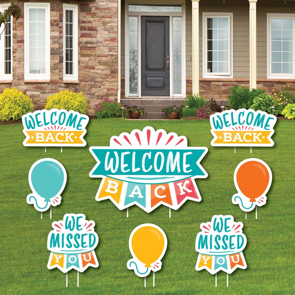 Welcome Back Yard Sign and Outdoor Lawn Decorations We - Etsy