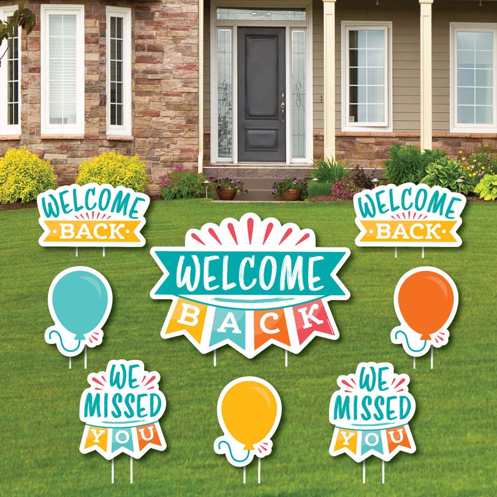 Welcome Back Yard Sign and Outdoor Lawn Decorations We - Etsy