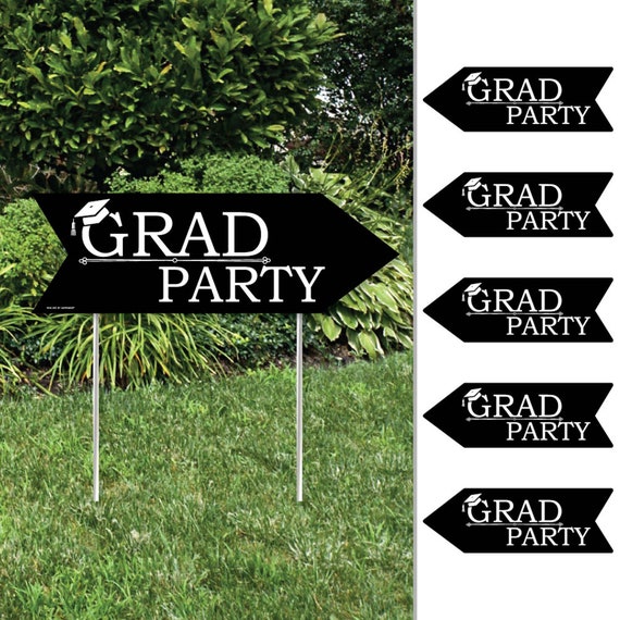 Graduation Cheers Arrow Graduation Party Direction Signs | Etsy