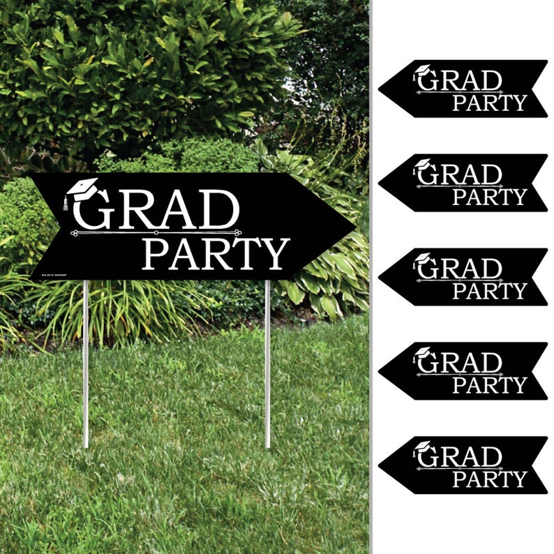Graduation Cheers Arrow Graduation Party Direction Signs | Etsy