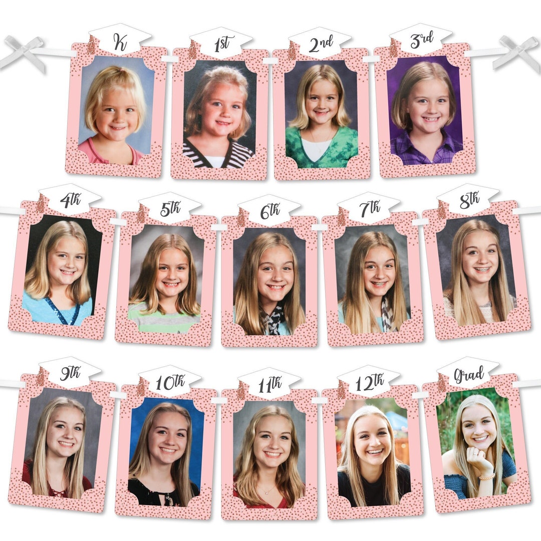 Rose Gold Grad - DIY Graduation Party Decor - K-12 School Picture ...