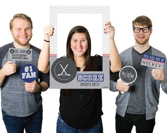 Hockey Photo Booth Props - Etsy