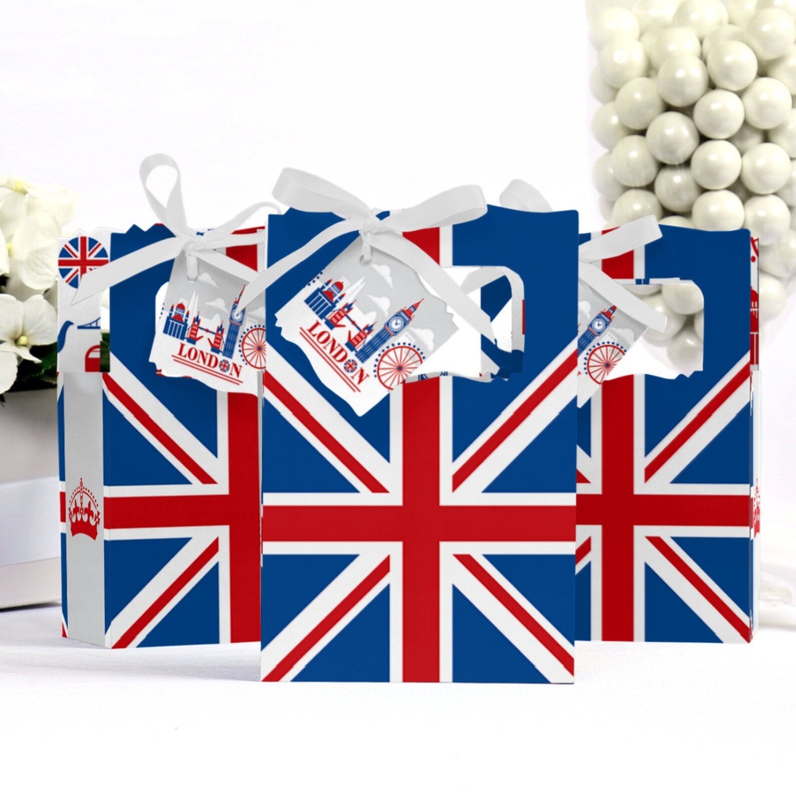 Cheerio, London - British UK Party Favor Boxes - Set of 12 - Etsy
