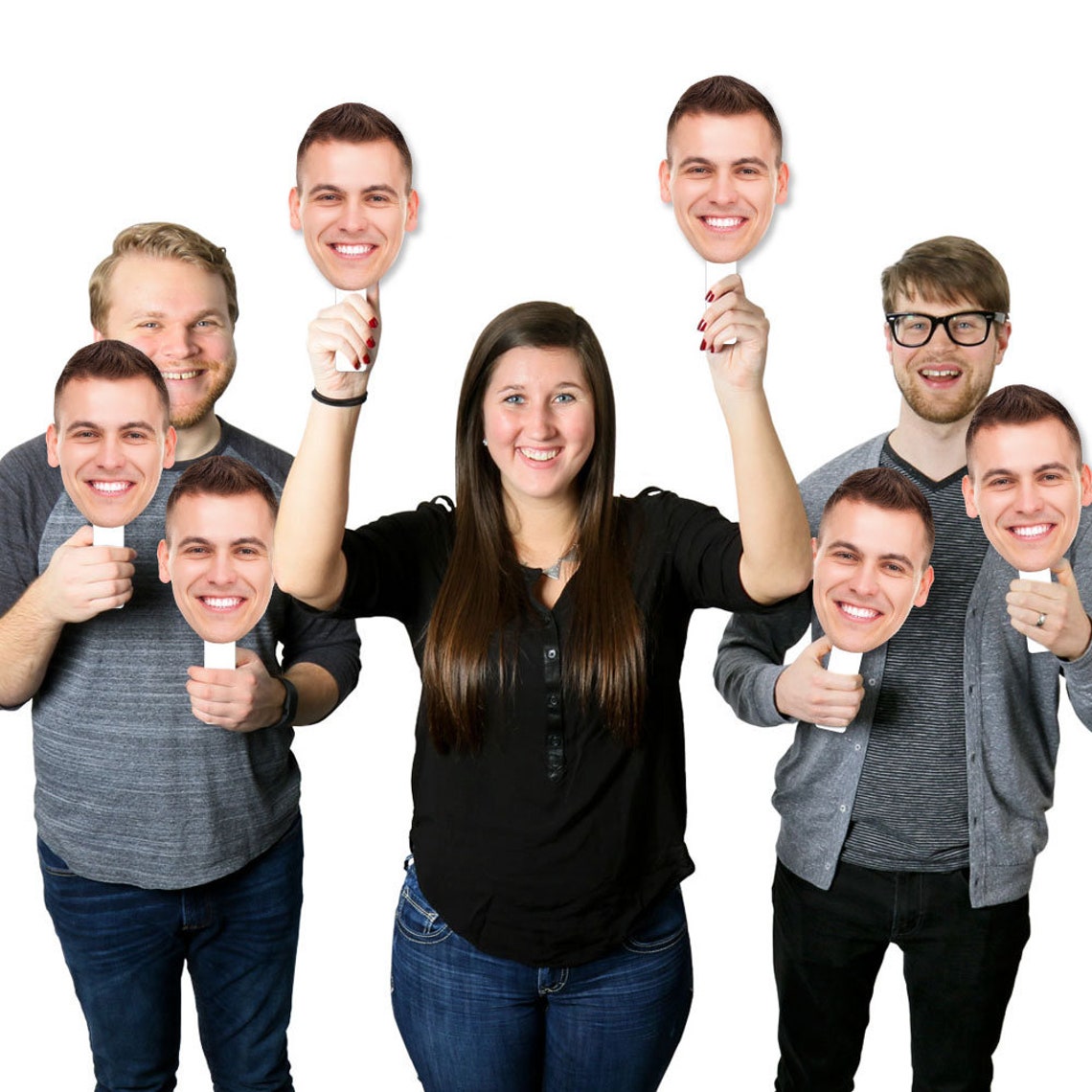 Fun Face Cutout Paddles Custom Photo Head Cut Out Photo - Etsy