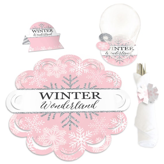 Pink Winter Wonderland - Holiday Snowflake Birthday Party & Baby Shower ...