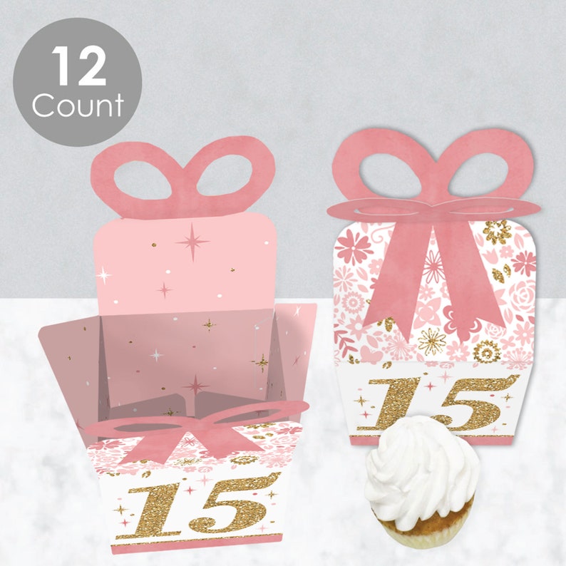 Mis Quince Anos Square Favor Gift Boxes Quinceanera Sweet - Etsy