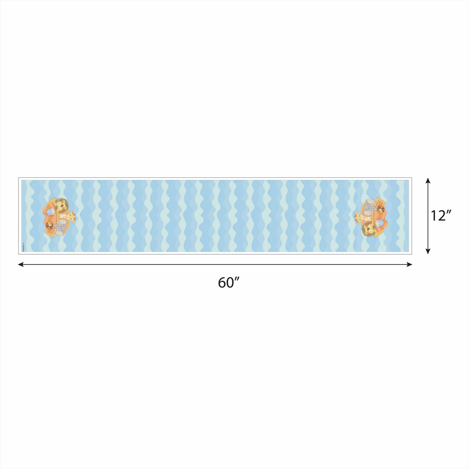 Noah's Ark - Petite Baby Shower Paper Table Runner - 12 X 60 Inches - Etsy