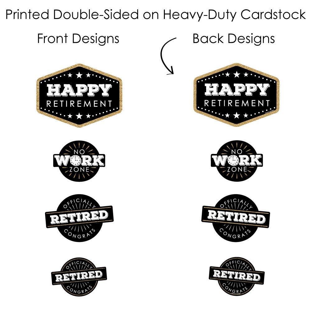 Happy Retirement Retirement Party Centerpiece Sticks - Etsy