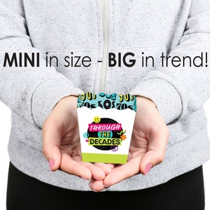 Through the Decades - Party Mini Favor Boxes - 50s, 60s, 70s, 80s, and ...