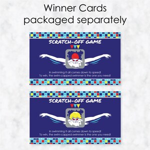 Making Waves - Swim Team - Birthday & Swimming Party Scratch off Games ...