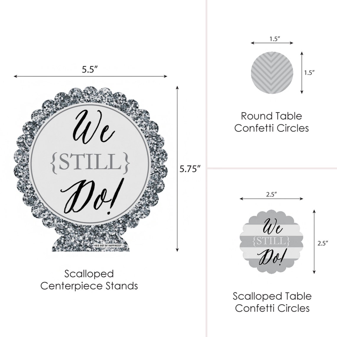 Wedding Anniversary Centerpiece And Table Decoration Kit We Etsy