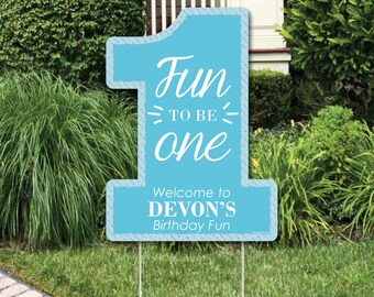 First Birthday Yard Sign | Etsy