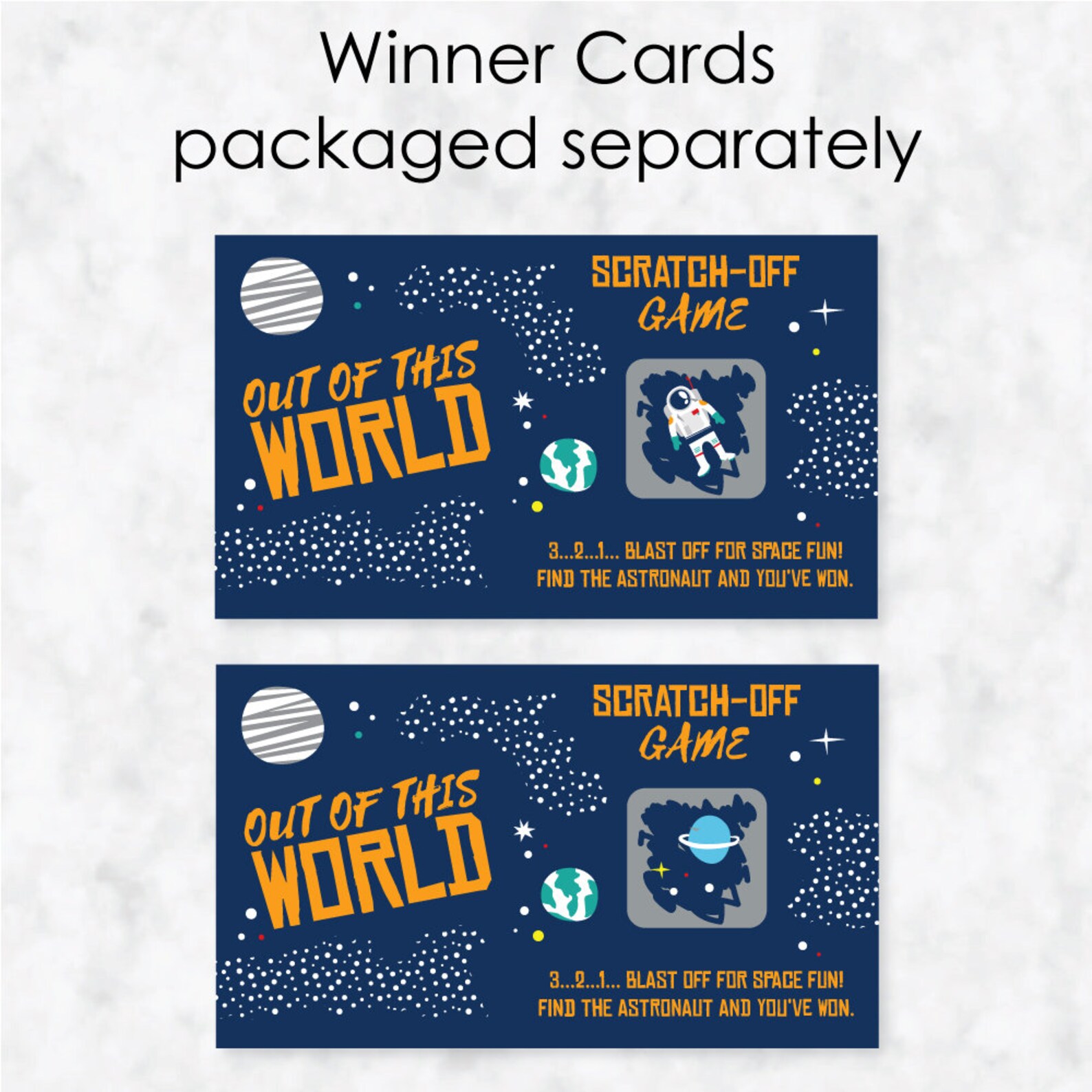 Blast off to Outer Space Scratch off Game Rocket Ship Baby - Etsy