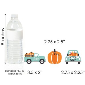 Happy Fall Truck - DIY Shaped Harvest Pumpkin Party Cut-outs - 24 Count ...