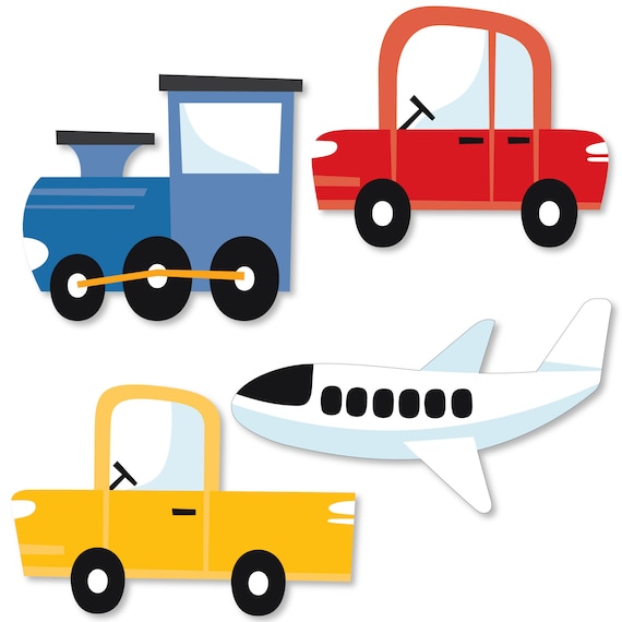 Cars, Trains, and Airplanes - DIY Shaped Transportation Birthday Party ...