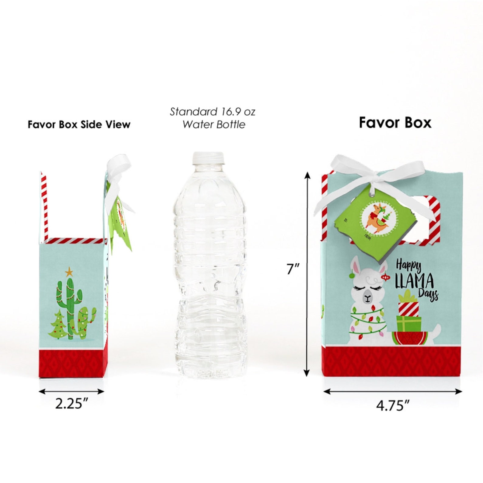 Fa La Llama Christmas and Holiday Party Favor Boxes Set of - Etsy