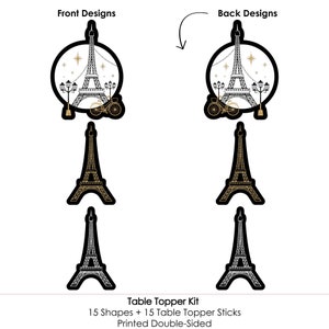 Stars Over Paris - Parisian Themed Party Centerpiece Sticks - Table ...