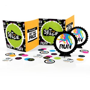 Set the Pace - Running - Centerpiece & Table Decoration Kit - Track ...