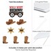 Western Hoedown Yard Sign and Outdoor Lawn Decorations Wild West Cowboy ...
