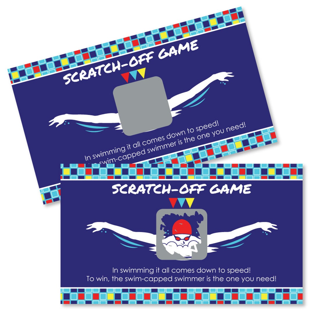 Making Waves - Swim Team - Birthday & Swimming Party Scratch off Games ...