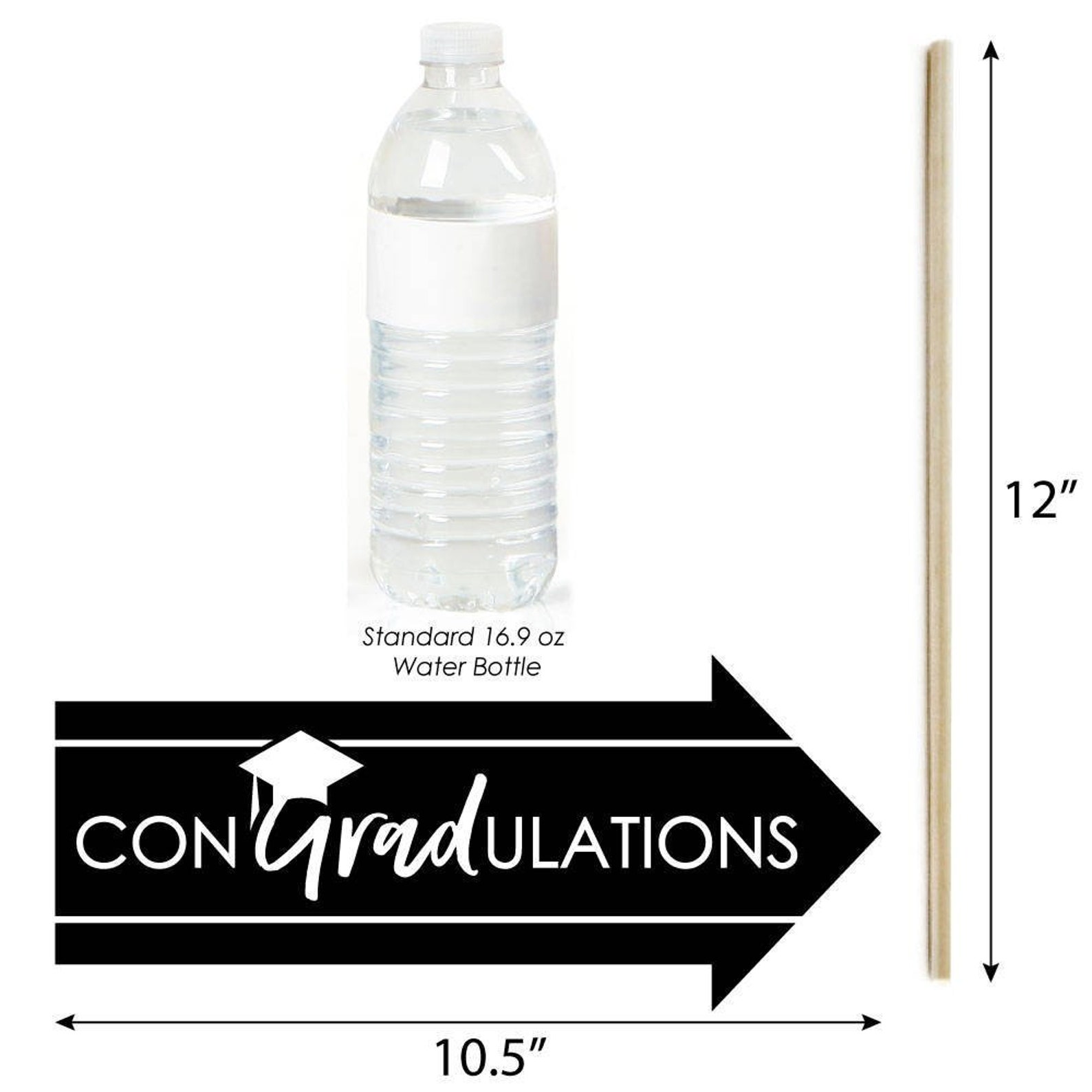 Funny Graduation Photo Booth Props - Black and White Grad - Best is yet ...