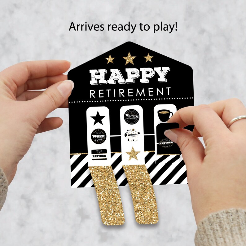 Happy Retirement - Retirement Party Game Pickle Cards - Pull Tabs 3-in ...