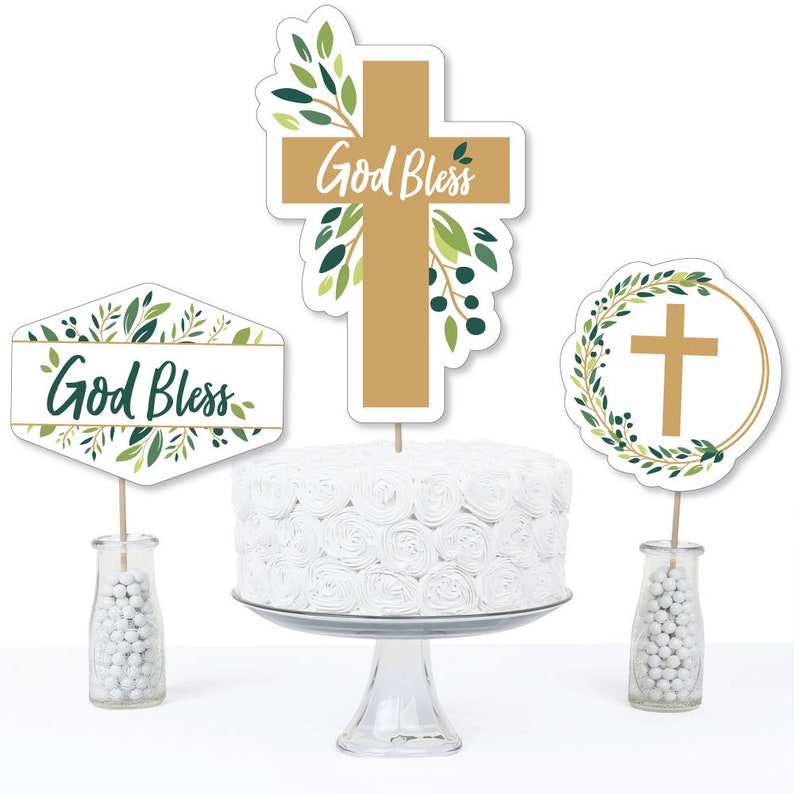 Elegant Cross Centerpiece Sticks Religious Party Table - Etsy