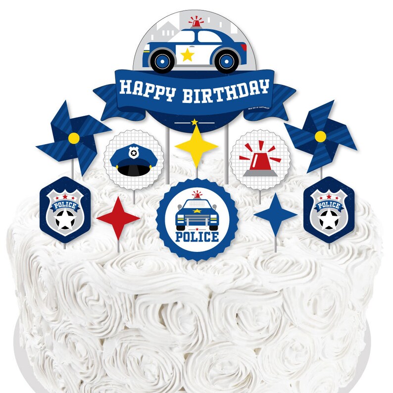 Calling All Units Police Cop Birthday Party Cake - Etsy