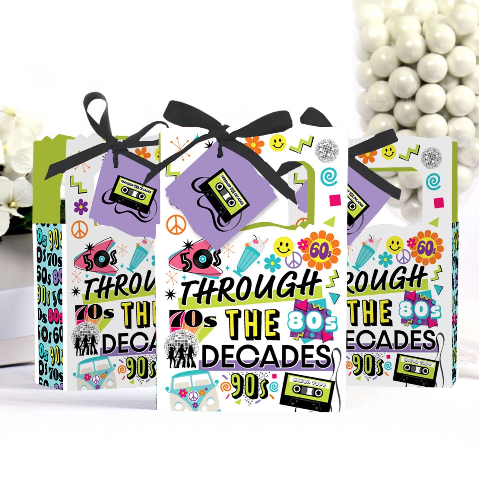 Through the Decades 50s 60s 70s 80s and 90s Party Favor - Etsy