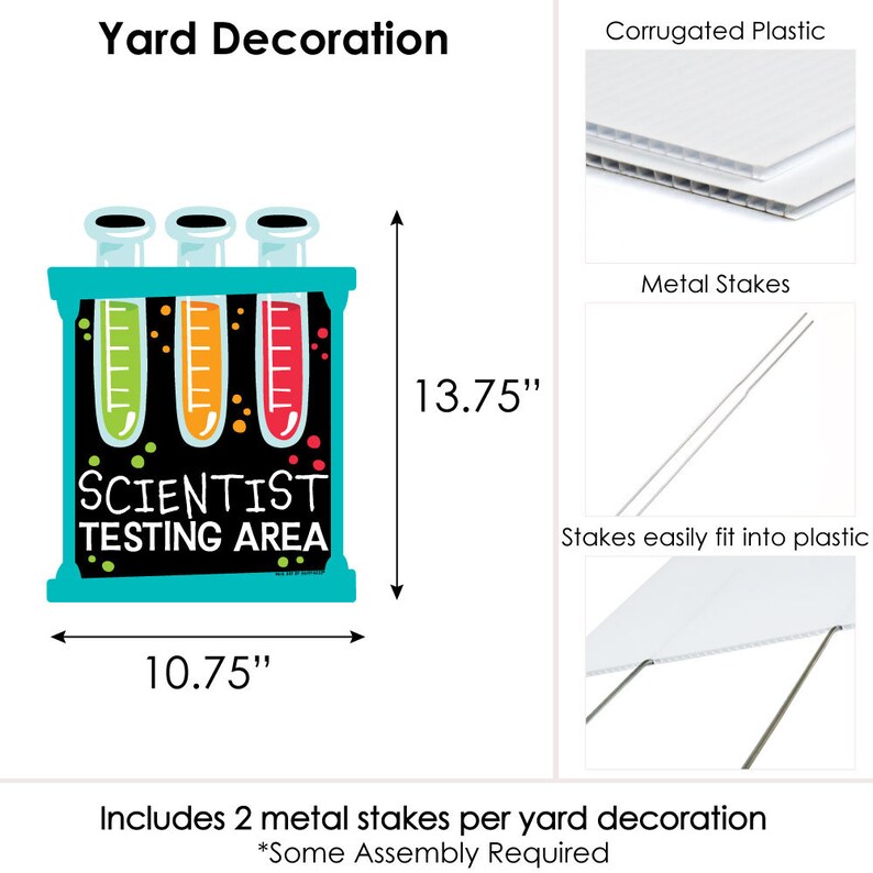 Scientist Lab Outdoor Lawn Sign Mad Science Baby Shower or | Etsy