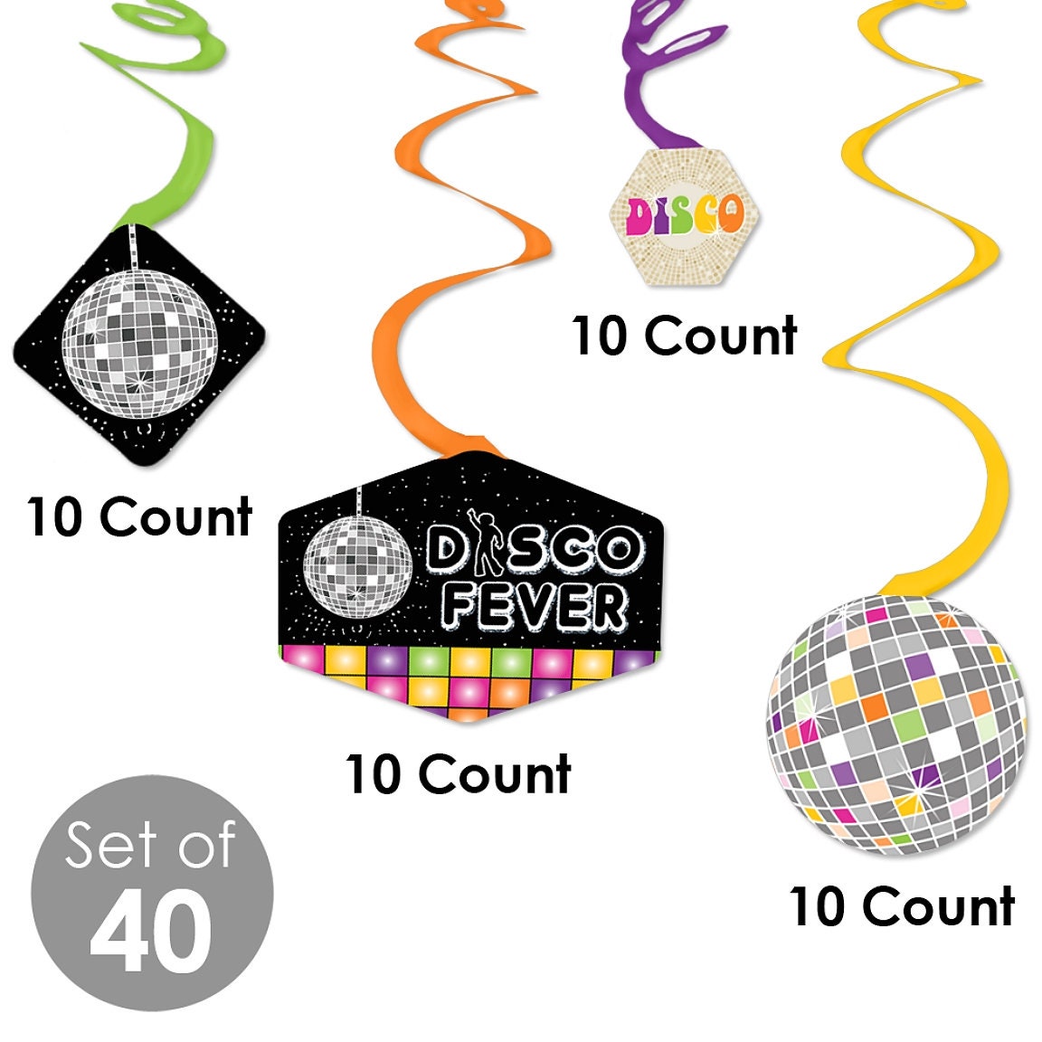 70's Disco Party Hanging Decorations Hanging Party | Etsy