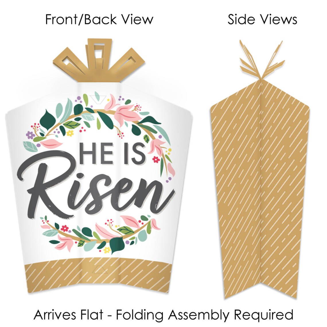 Religious Easter - Table Decorations - Christian Holiday Party Fold and ...