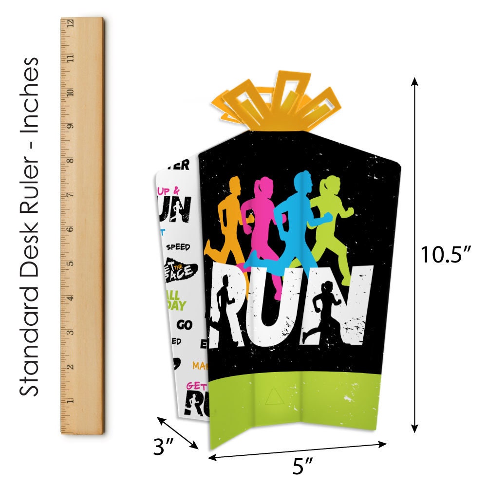 Set the Pace Running Table Decorations Track Cross - Etsy